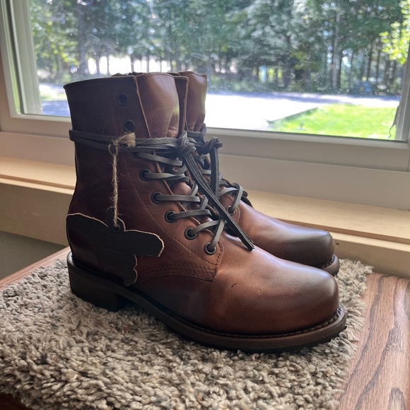 Freebird by Steven | Shoes | Nwt Freebird By Steven Manchester Cognac Size 6 Combat Boots | Poshmark